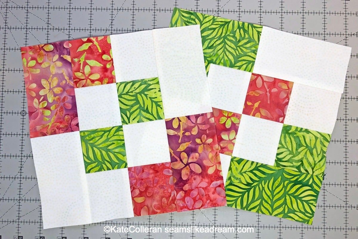Disappearing Four Patch Block PDF Pattern – Kate Colleran Designs