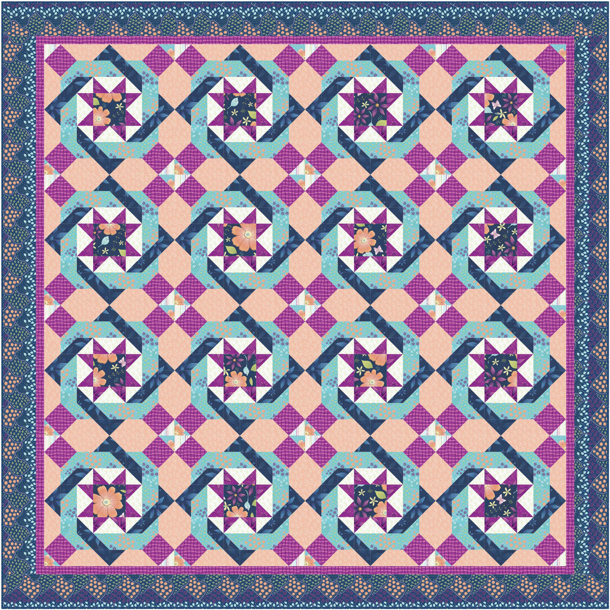 Blooming Stars - PDF Download pattern – Kate Colleran Designs
