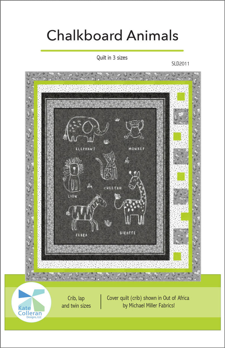 Chalkboard Animals - PDF Download – Kate Colleran Designs