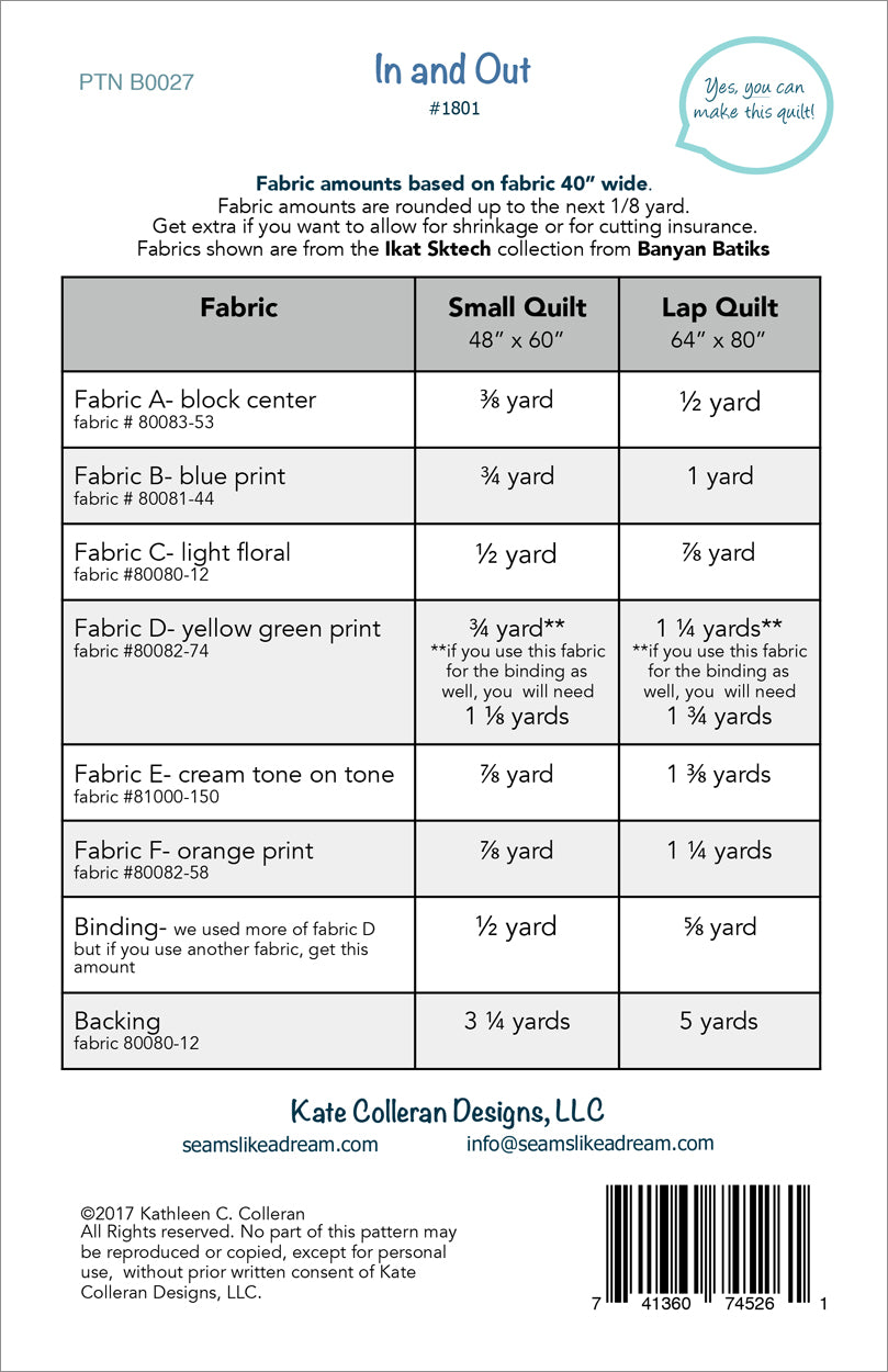 In and Out – Kate Colleran Designs