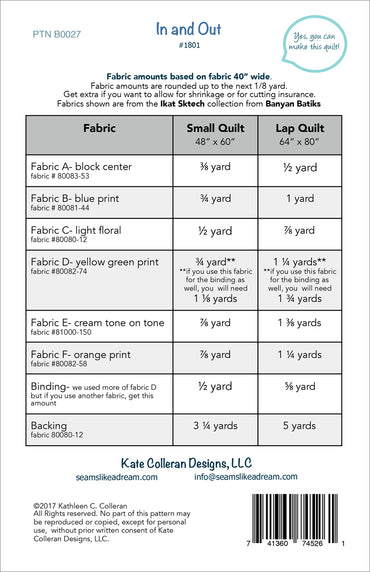 In and Out – Kate Colleran Designs