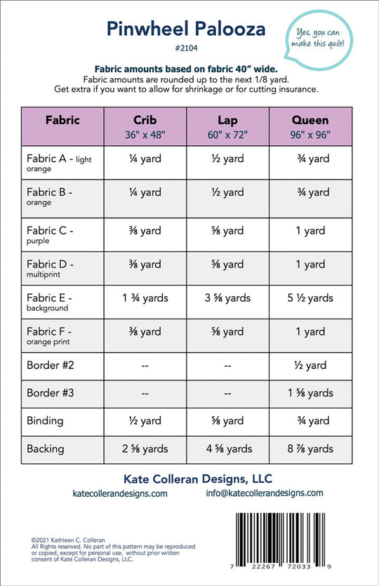 Pinwheel Palooza – Kate Colleran Designs