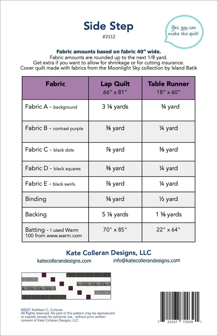 Side Step – Kate Colleran Designs